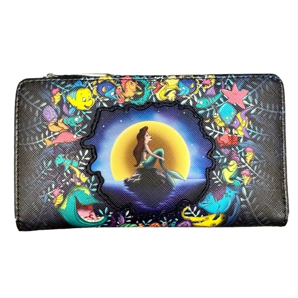 Loungefly | Bags | Loungefly The Little Mermaid Ariel Disney Fish Zip ...